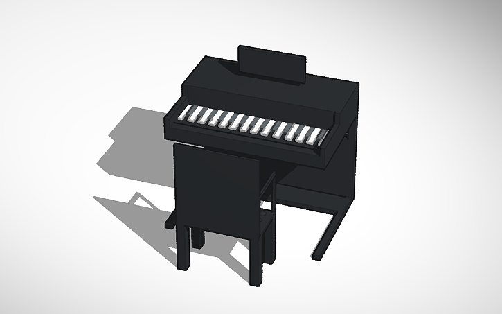 3D design Piyano | Tinkercad