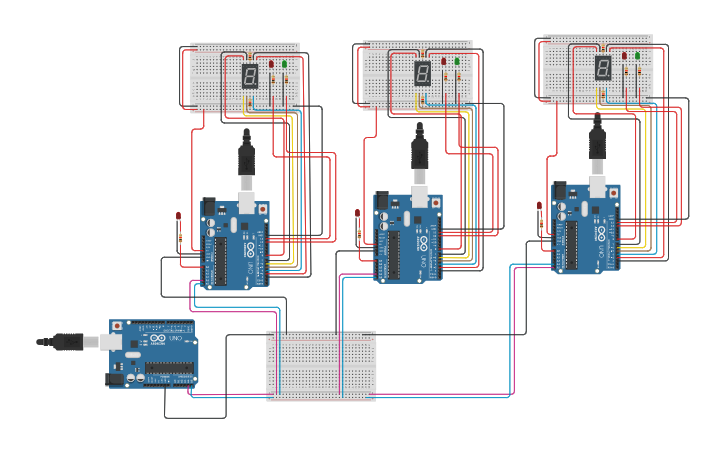 Circuit Design Master Slave Command Control Tinkercad