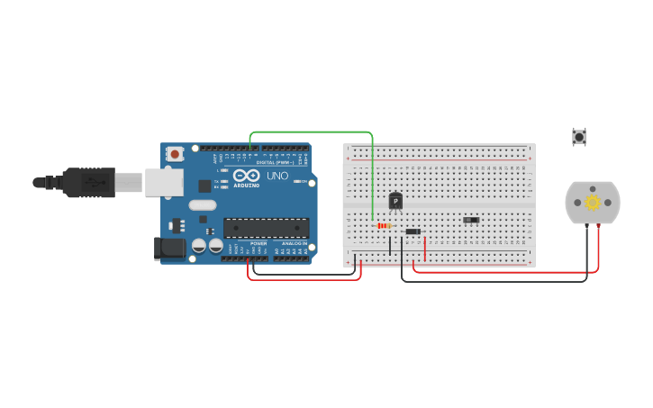 Circuit design Copy of Arduino DC Motor - Tinkercad