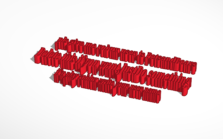 3D design Go! Do Something | Tinkercad