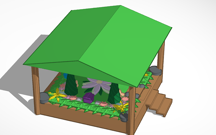 3D design garden box - Tinkercad