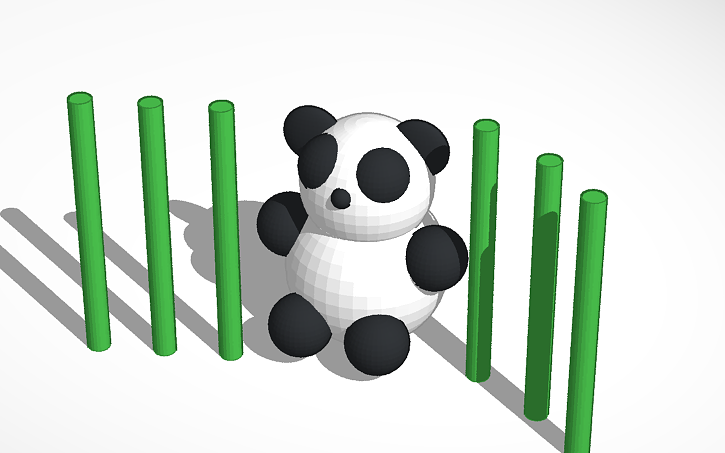 3D design Panda - Tinkercad
