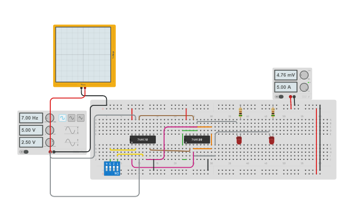 Circuit Design Jk Ff Nand Only Tinkercad