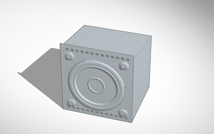 3D design Speaker - Tinkercad