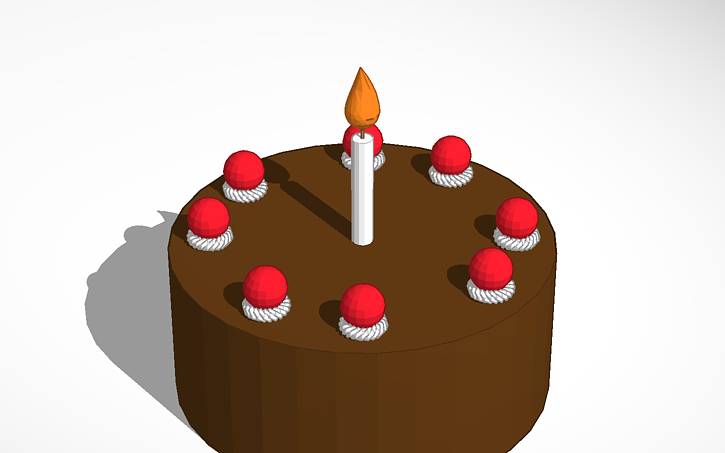 3D design Portal Cake | Tinkercad
