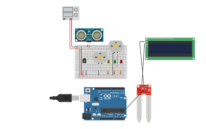 Circuit design Temperature Sensor (Analog Input) - Tinkercad