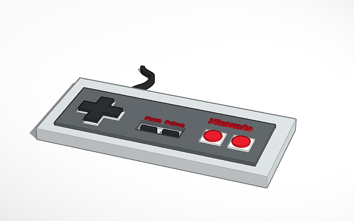 3D design NES controller - Tinkercad
