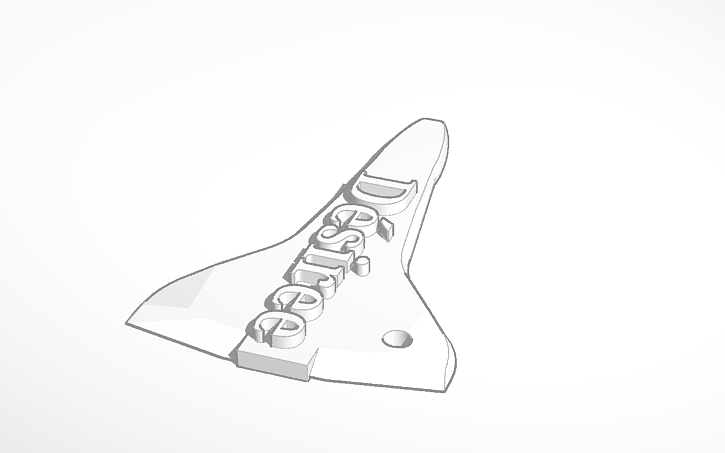 3D design Space keychain Désiree - Tinkercad