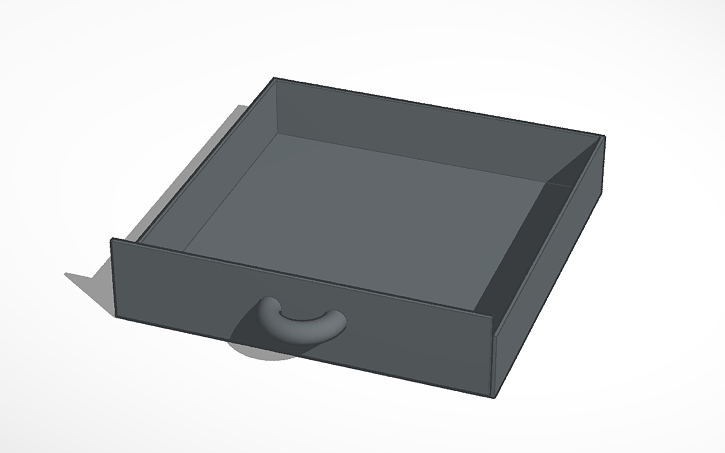 3D design mini metal BBQ oven / grill drawer | Tinkercad