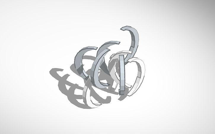 3D design Minecraft explosion particle effect - Tinkercad