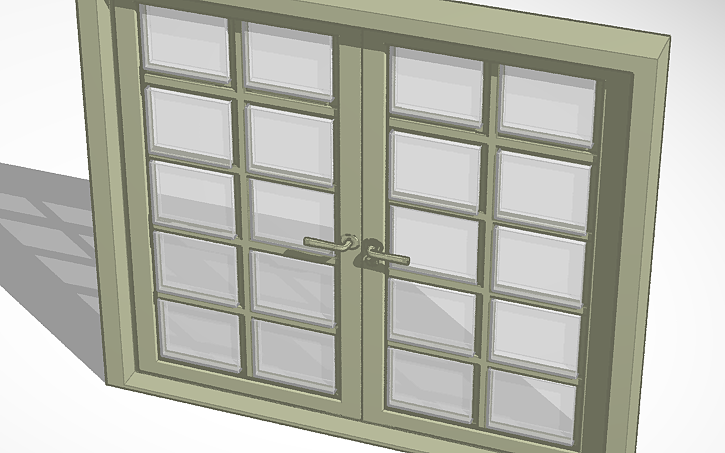 3D design pencere/window - Tinkercad