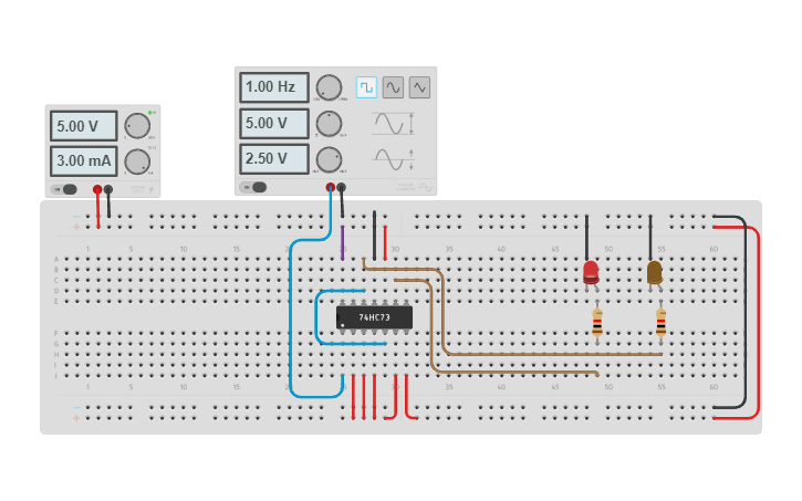 Circuit Design Expt No 07 2 Bit Asynchronous Up Counter Tinkercad