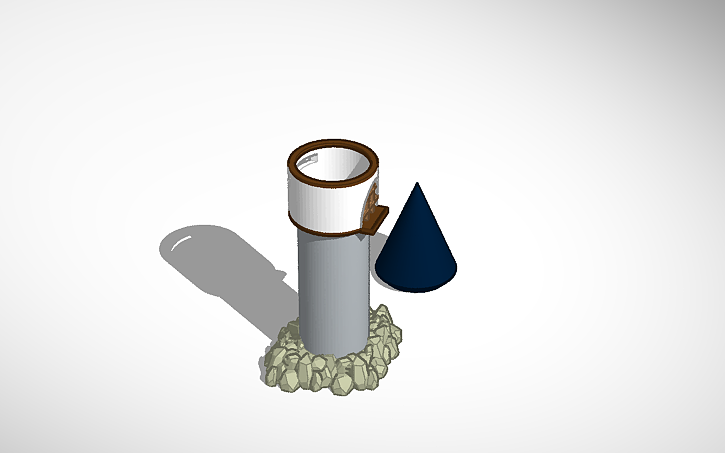 3D design Printable medieval tower money box | Tinkercad