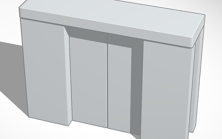 3D design Elevator doors - Tinkercad