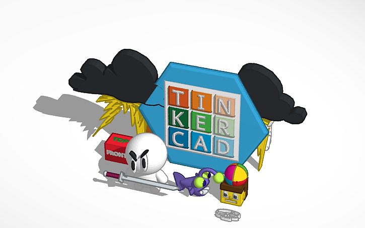 3D design cartoon attack | Tinkercad