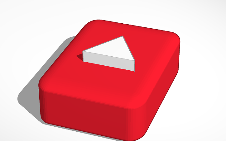 3D design YT Playbutton - Tinkercad