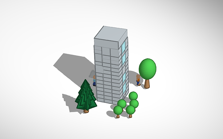 3D design tower - Tinkercad