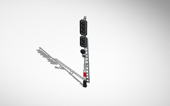 3D design Romanian New Train Signal - Tinkercad