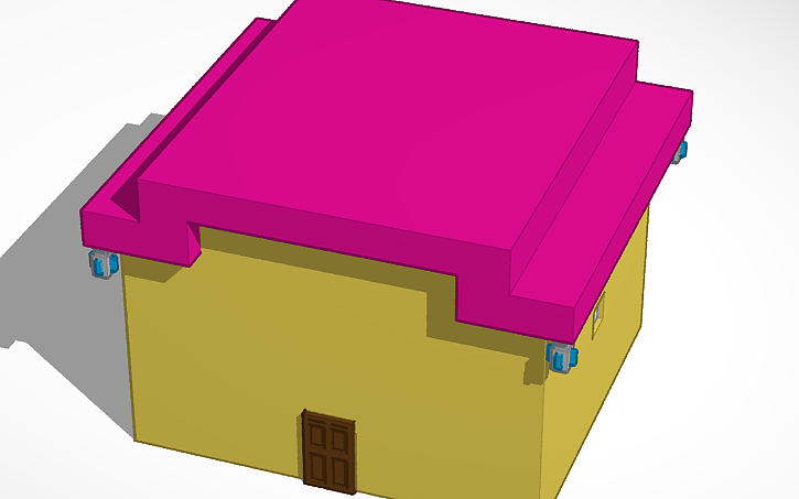 3D design End house in minecraft | Tinkercad