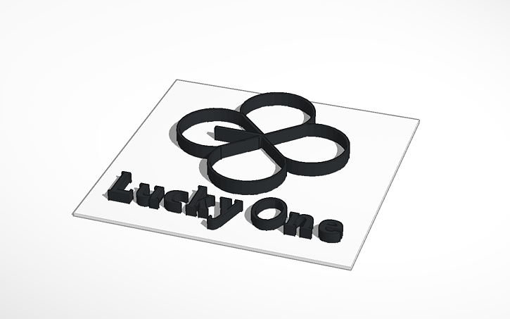 3D design EXO Lucky One logo | Tinkercad