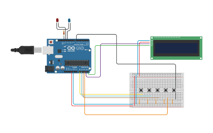 Circuit design ABDELR7MANS VOTING SYSTEM - Tinkercad