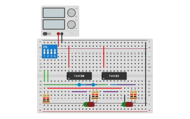 Circuit design Laboratorio 7 DIGITAL | Tinkercad