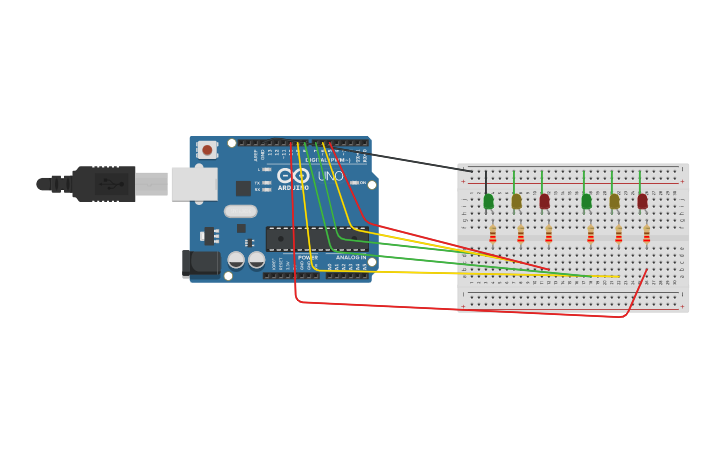 Circuit design 1º Arduino Challenge | Tinkercad