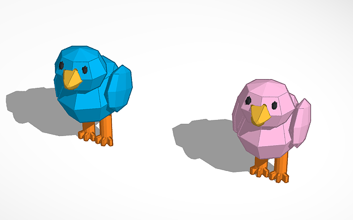 3D design Low Polly Bird Models | Tinkercad