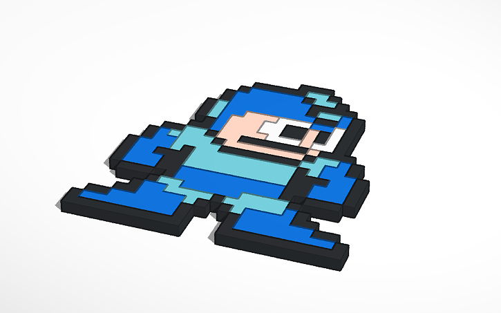 3D design Mega man - Tinkercad