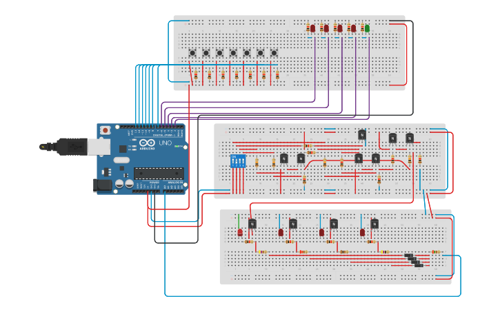 Circuit design Copy of Projet strongbox 3000 - Tinkercad
