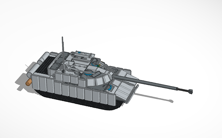 3D design M7A2 (Skorpian) - Tinkercad