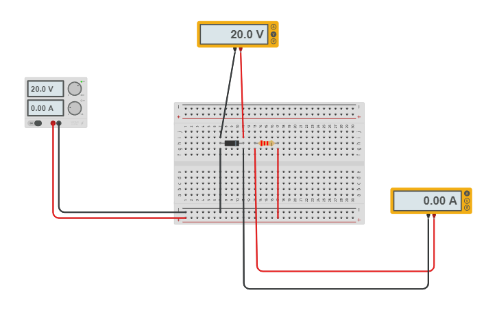 Circuit design Praktikum 2 - BIAS MUNDUR | Tinkercad Circuit design Praktikum 2 - BIAS MUNDUR | Tinkercad
