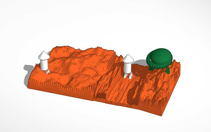 3D design mars land - Tinkercad