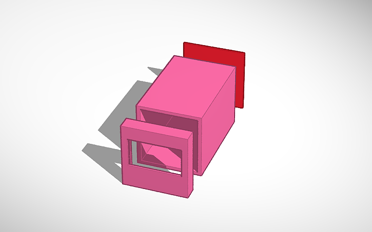 3D design cover OLED - Tinkercad