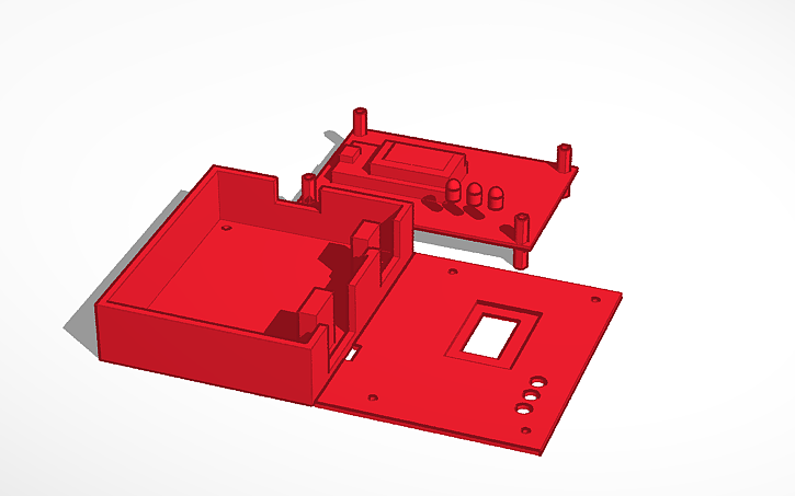 3D design CO2-Ampel-Case | Tinkercad