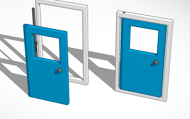 3D design Working Door - Tinkercad