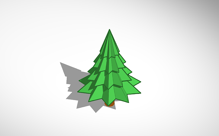 3D design christmas tree - Tinkercad
