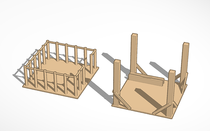 3D design Balcony_50x50x62_B_UoA - Tinkercad