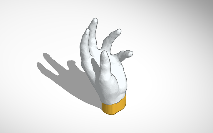 3D design shigaraki hand | Tinkercad