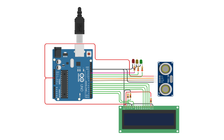 Circuit design PROJETO TRENA | Tinkercad