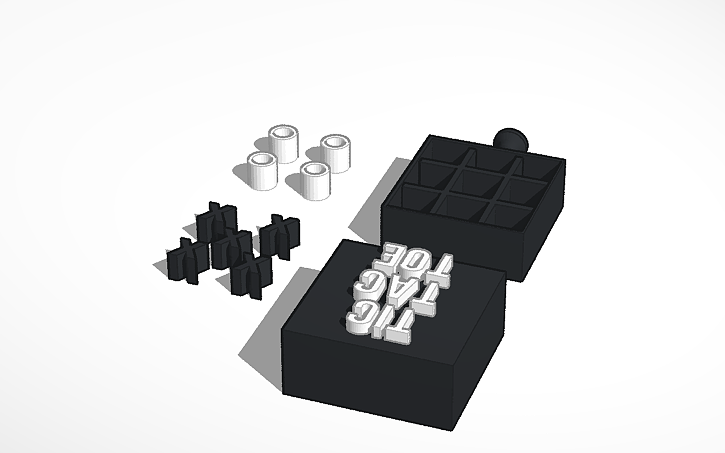 3D design Tic-Tac-Toe V.2 | Tinkercad