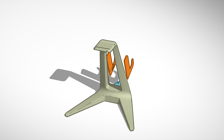 3D design Headphone/Controller Holder - Tinkercad