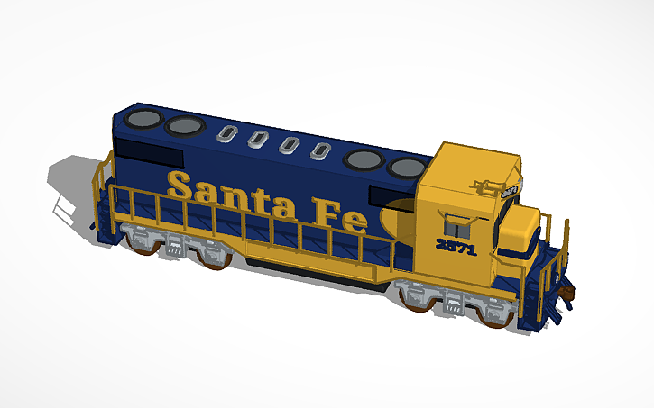 3D design ATSF CF7 2571 - Tinkercad