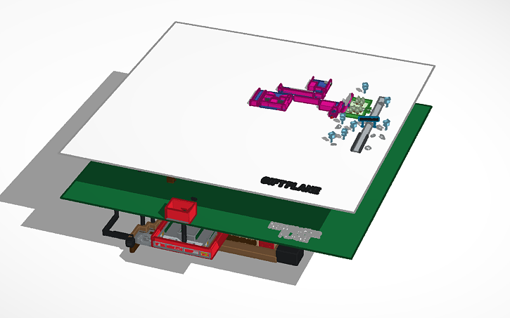 3D design Petscop Map 3 planes + House and School fixed? | Tinkercad