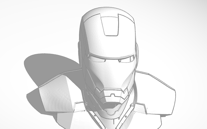 3D design iron man - Tinkercad