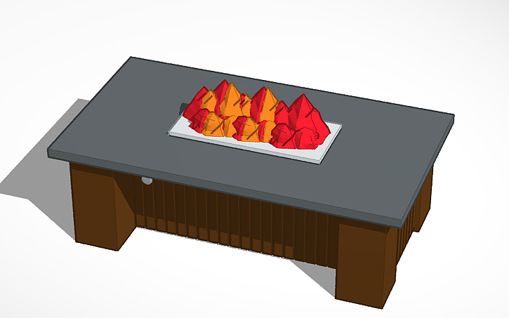 3D design Firepit-Table - Tinkercad