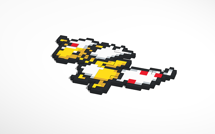3D design Mega Ampharos - Pokemon Pixel Art | Tinkercad
