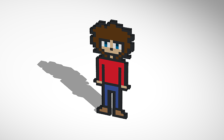 3D design Pixel person for Queen of Nature's pixel contest | Tinkercad