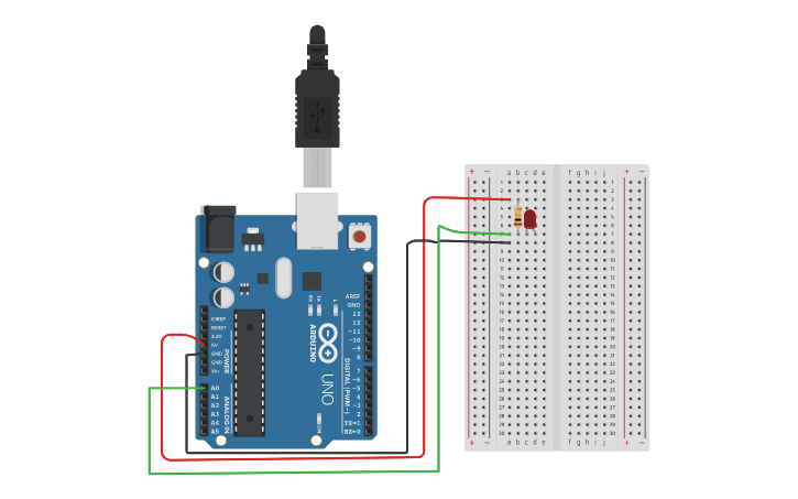 Circuit design LDR With arduino - Tinkercad
