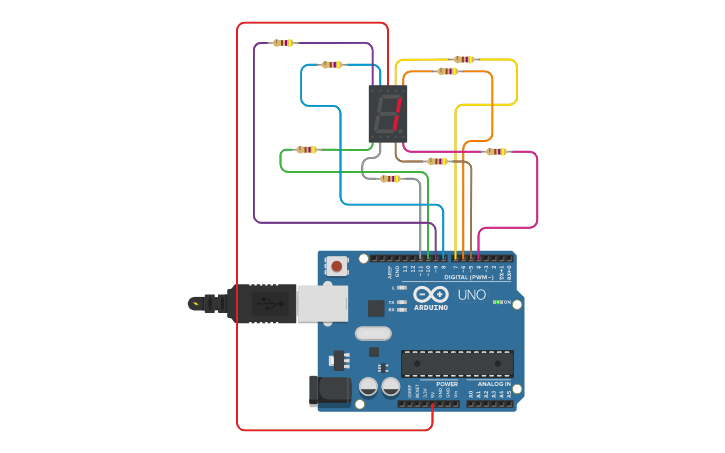 Circuit design DIGITAL_DISPLAY - Tinkercad